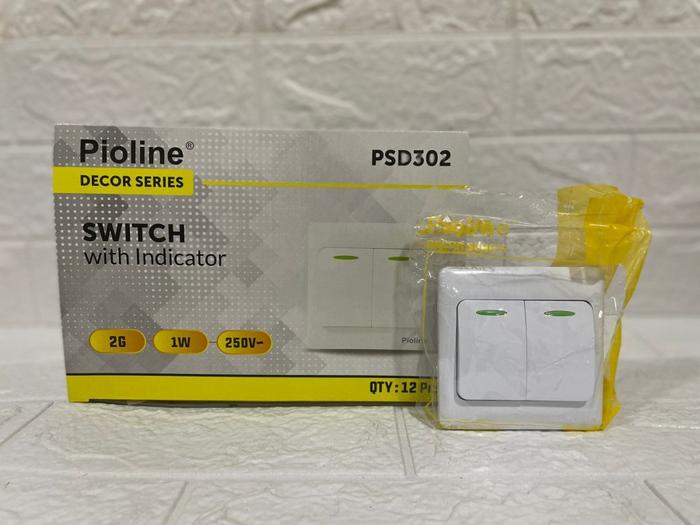 Jual Pioline Saklar Seri IB Decor Series 2 Gang On - Off PSD 302 - Kota ...