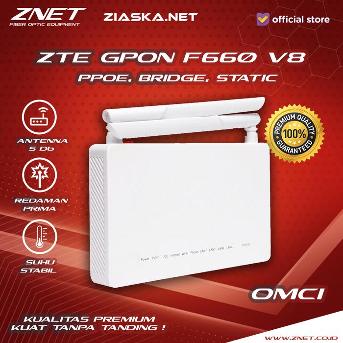Jual MURAH ZTE GPON F660 V8 ONT ONU F660 V8 NEW SUPPORT STATIC PPOE BRIDGE - Kab. Bogor - ZNET ...