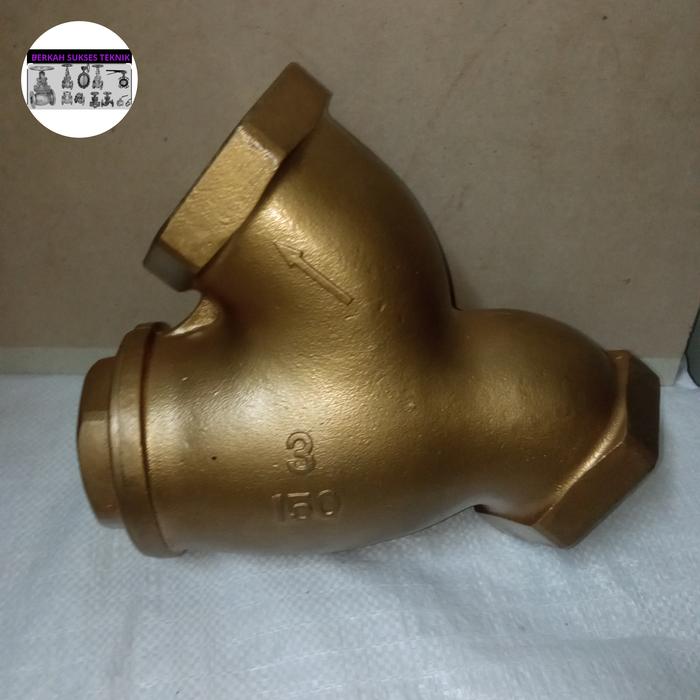 Jual y strainer 3 inch kitz kuningan asli kitz drat class 150 - Jakarta ...