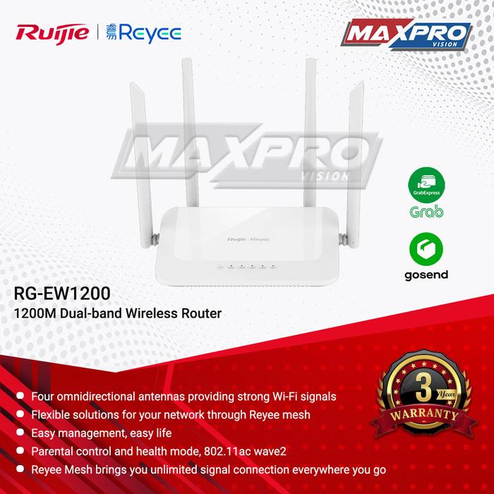 Jual RG-EW1200 - RUIJIE REYEE DUAL BAND WIRELESS ROUTER - Jakarta Barat ...