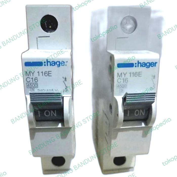 Jual HAGER MCB 16A 1P 220V SNI MCB HAGER 1P 16A 220V MCB 1P 16A 220V HAGER - Kota Bandung ...