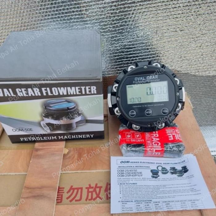 Jual Digital Flow Meter OGM 2" - Ovel Gear Flowmeter Electronic DN50 2 ...