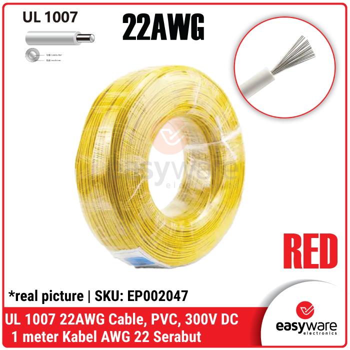 Jual Kabel Serabut AWG22 AWG 22 UL1007 UL 1007 22AWG 22 AWG Cable Wire ...