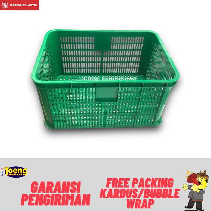 Jual KERANJANG INDUSTRI 61X43X33 LUBANG MP / KRAT PLASTIK / KERANJANG ...