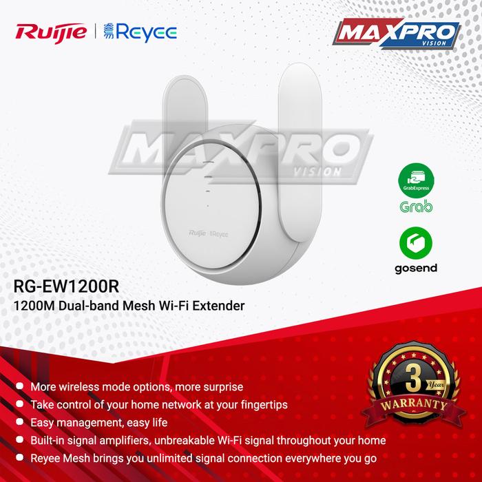 Jual RG-EW1200R - RUIJIE REYEE DUAL BAND MESH WIRELESS EXTENDER ...