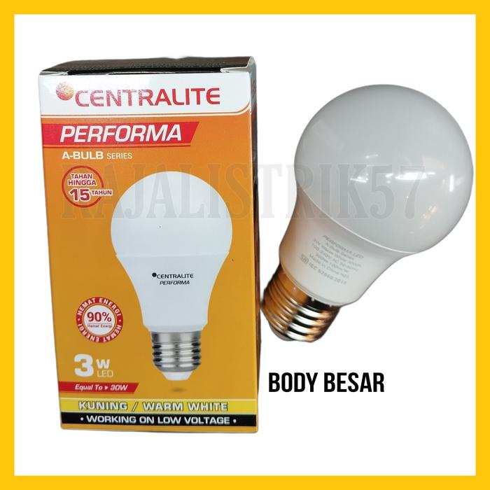 Jual CENTRALITE LED BULB 3W, 5W, 8w, 10w kuning warm white - 3w - Kota ...
