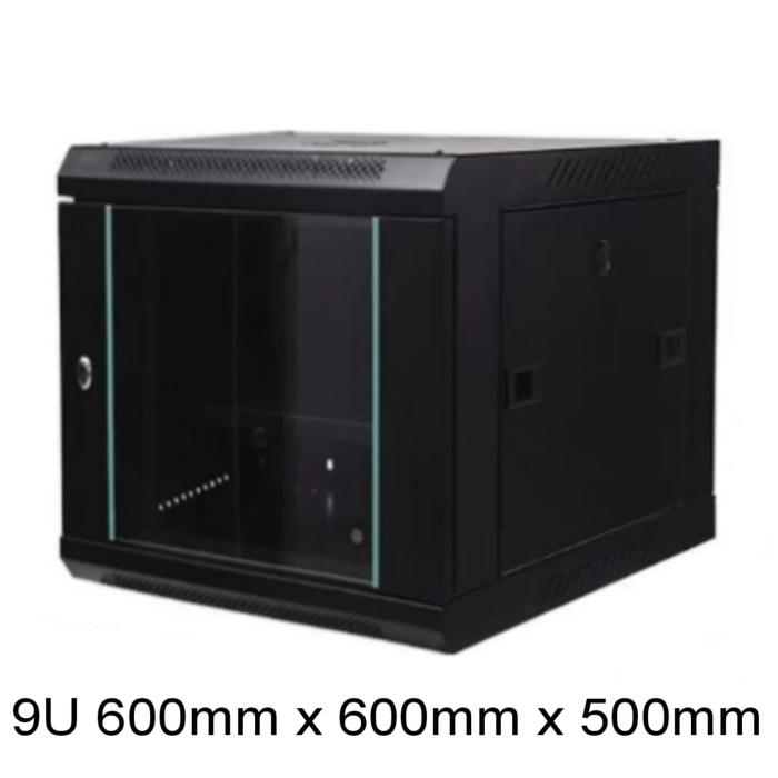 Jual Rack Server Rak 9U Wallmount Cabinet 9 U 60 x 60 x 50 cm Plat ...