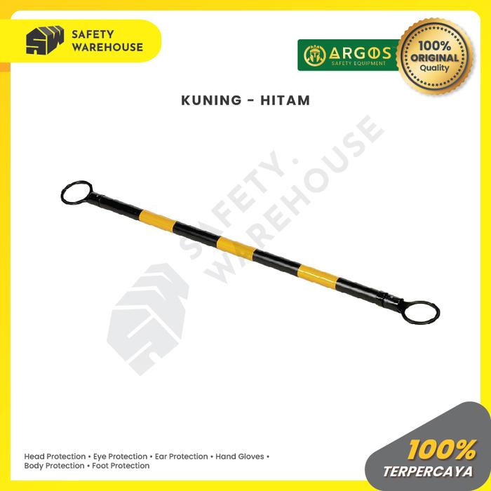 Jual Cone Bar Safety Penghalang Jalan 1 - 2 Meter / Pole Pembatas Argos ...