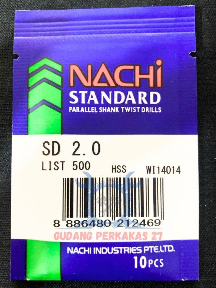 Jual Original Nachi Mata Bor Besi HSS Asli 3 3.5 4 4.5 5 6 8 10MM - 5 MM - Jakarta Utara ...