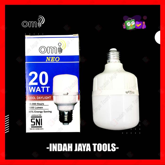 Jual OMI NEO Lampu LED Bohlam 20 Watt Capsule Listrik 220V Cahaya Putih ...