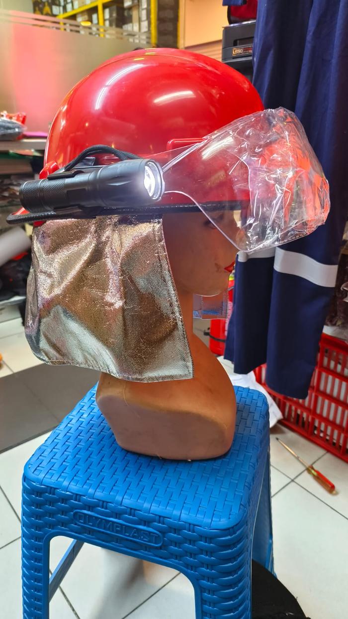 Jual Helm Pemadam Kebakaran / Helm Damkar / Merah - TANPA SENTER ...