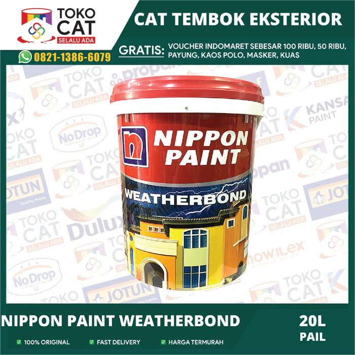 Jual Nippon Paint Weatherbond Cat Tembok Tinting / Oplos / Putih 20 L ...