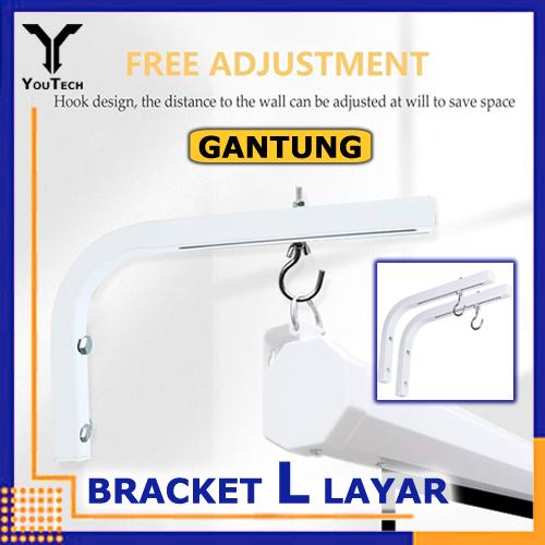 Jual bracket layar proyektor / bracket gantung screen proyektor ...