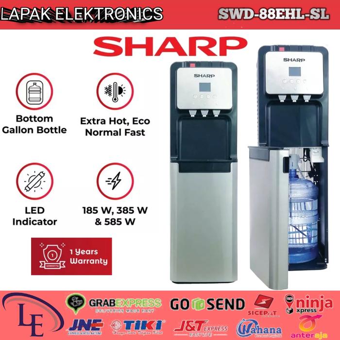 Jual Dispenser Galon Bawah SHARP SWD 88EHL SL WATER DISPENSER GALON ...