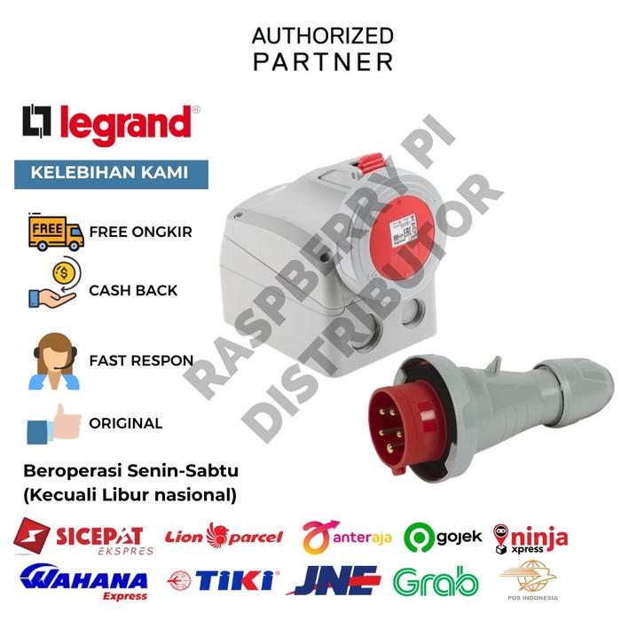 Jual Legrand Set Surface Mounting + Plug 555459 + 555439 3P+N+E 5P 32A ...