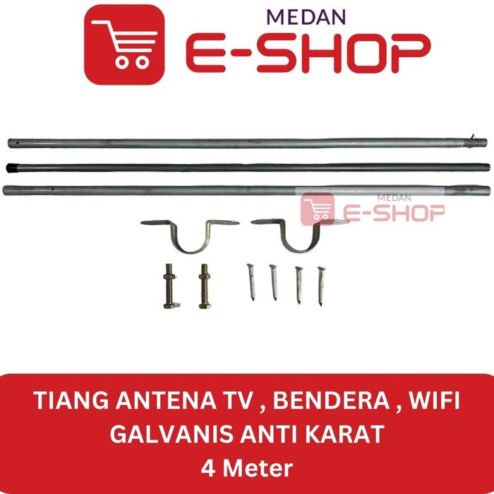 Jual Tiang Antena TV Galvanis Anti Karat 2,75meter dan 4 Meter ...