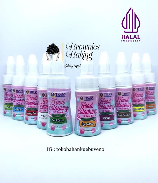 Jual Food Colouring Oil Based / Pewarna Makanan TRANS 50 gr - Black ...