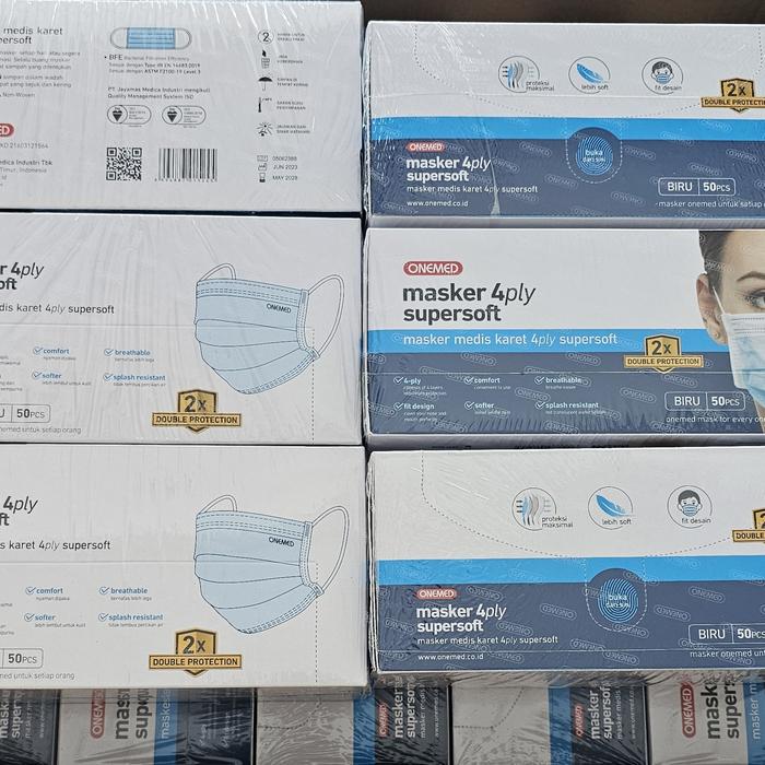 Jual 4ply Masker Supersoft Double Protection / Masker Medis Surgical ...