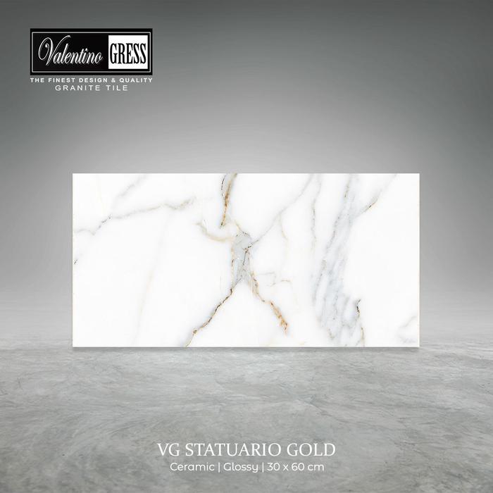 Jual CERAMIC VALENTINO GRESS 30X60 CM - VG STATUARIO GOLD (FOR WALL) - Jakarta Pusat - Valentino ...