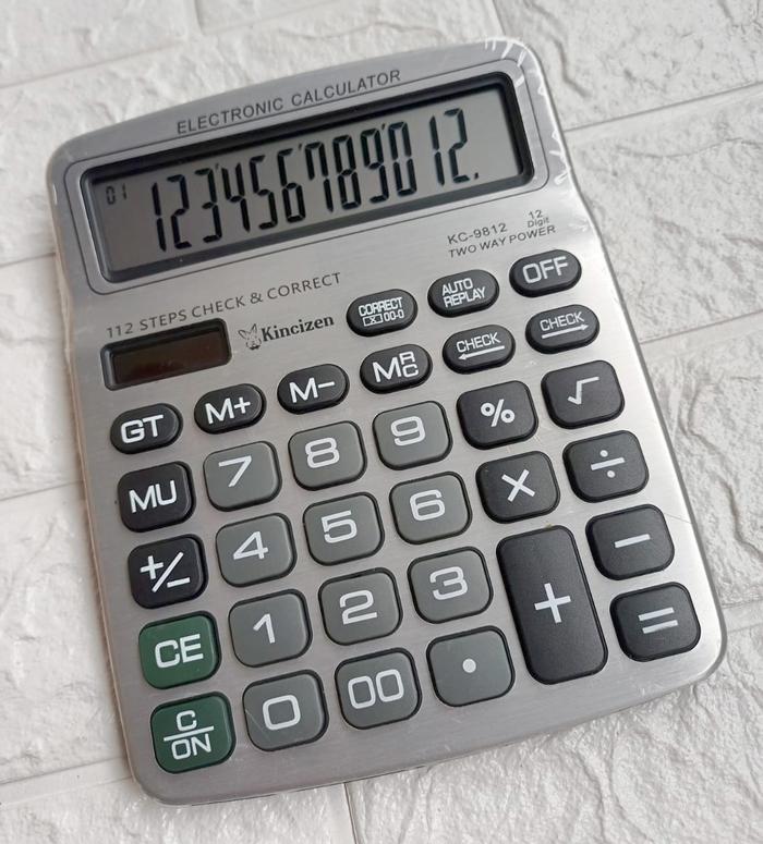 Jual Kalkulator CT 9812 - Kalkulator 12 Digit Ukuran Besar Fitur ...
