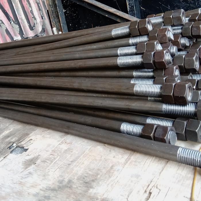 Jual angkur L angker anchor baja as mur HTB a325 2H m22 m 22 22mm 80 cm ...