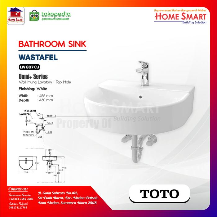 Jual Wastafel Gantung TOTO LW897CJ Body Only - Kota Medan - HOMESMART ...