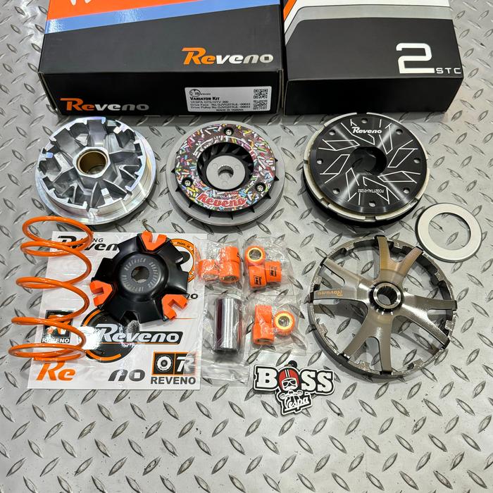 Promo Full Kit CVT REVENO Clutch Variator Flywheel Vespa GTS GTV 250 ...