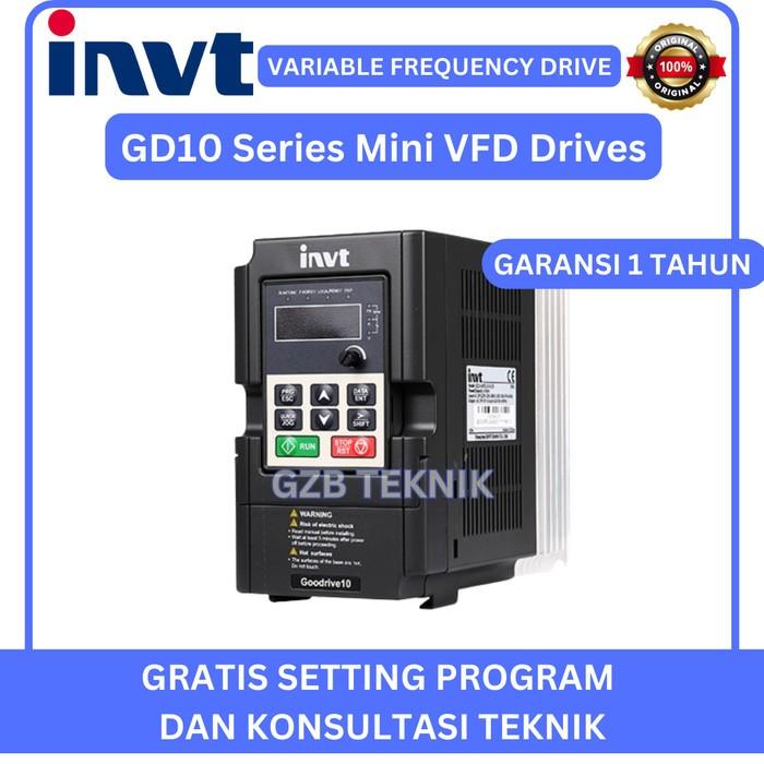 Jual Inverter INVT 2.2KW 220V 1Phase 3HP VFD Variable Frequency Drive GD10 - Jakarta Barat - GZB ...