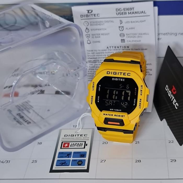 Jual Jam Tangan Pria Cowok Digitec DG 5169 / Digitec 5169 Original ...