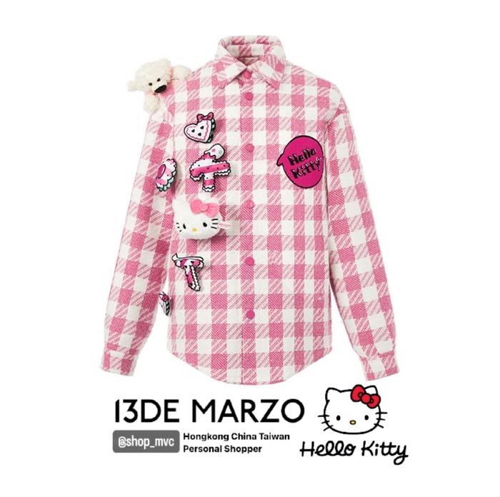 Jual 13DE MARZO Hello Kitty Bear Plaid Shirt | Hello Kitty Collection ...