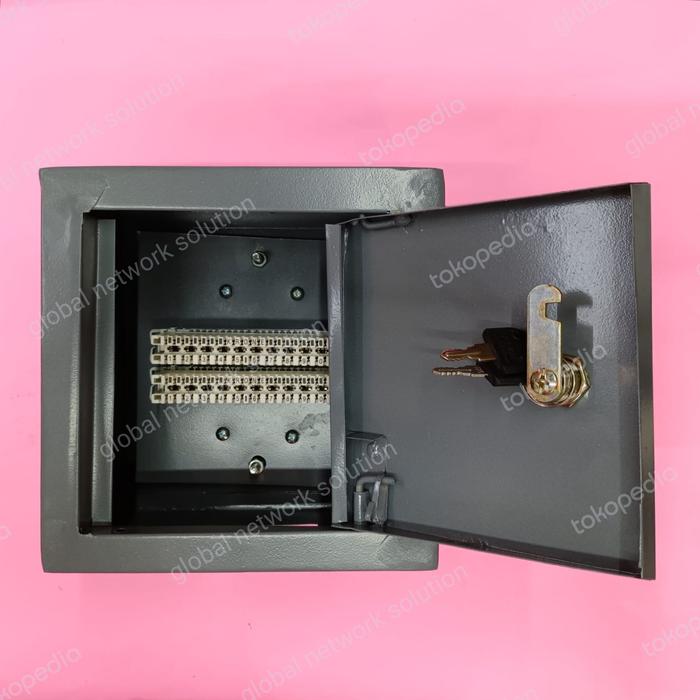 Jual box mdf telepon 20 pair lengkap lsa dan bmf, box plat 20x20x12cm ...