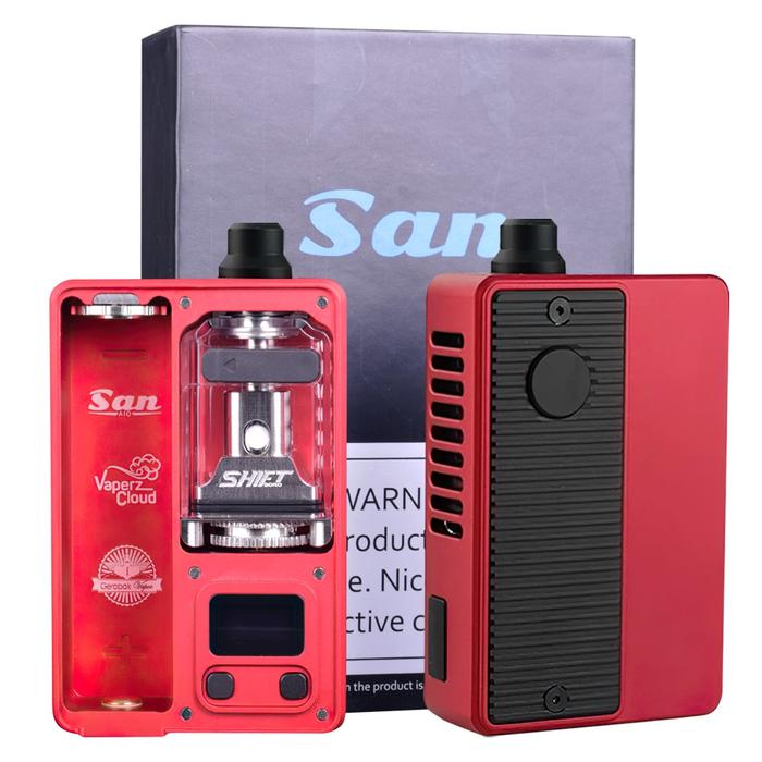 Promo Pod Vape SAN AIO Europa 80W Satin Red Authentic By Gerobak Vapor ...