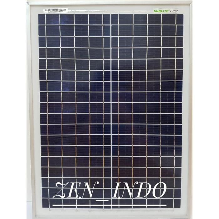 Jual Paket Hemat Solar Panel Surya 20WP, Solar Controller 10A, Aki 12V ...