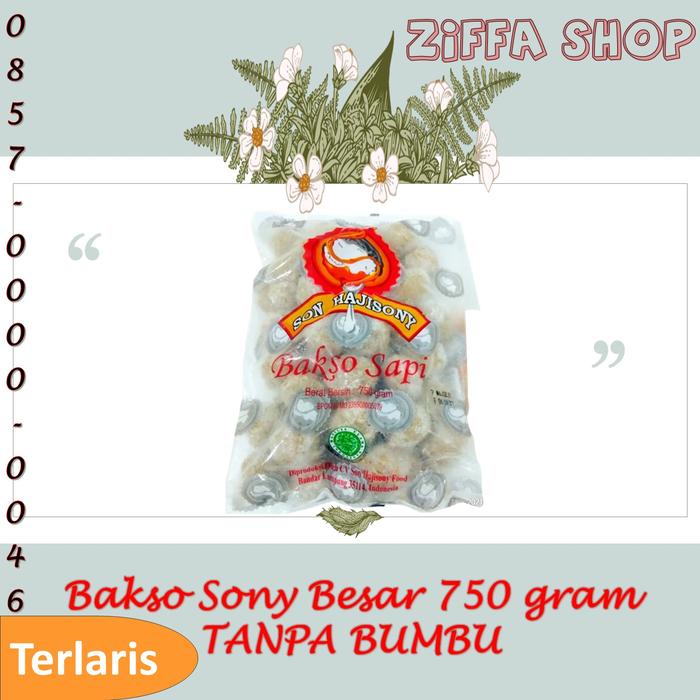 Promo Bakso Sony Besar 50 TANPA BUMBU Baso Sonny Soni Son Haji Lampung ...