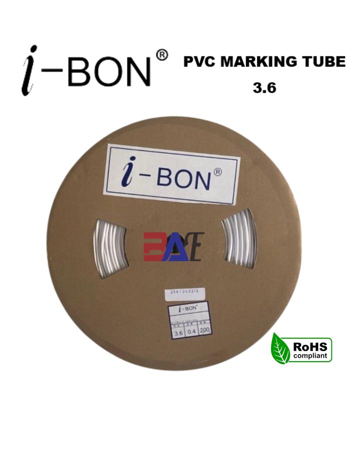 Promo Marker Tube IBON 3.6 untuk Kabel 1.5mm warna Putih Cicil 0% 3x ...