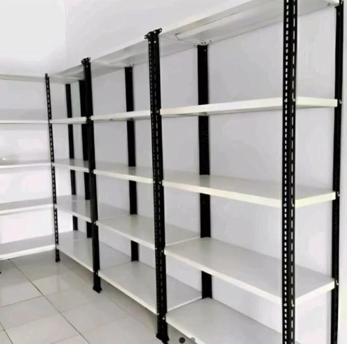 Jual rak besi siku lobang 40*100*200(5 hambalan) - Abu-abu - Kota ...