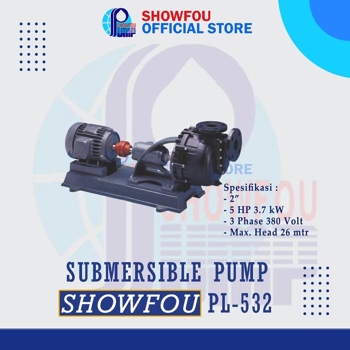 Jual SHOWFOU SELF-PRIMING CHEMICAL PUMP PL-532, 5 HP, 3 Phase 5.5 kWatt ...