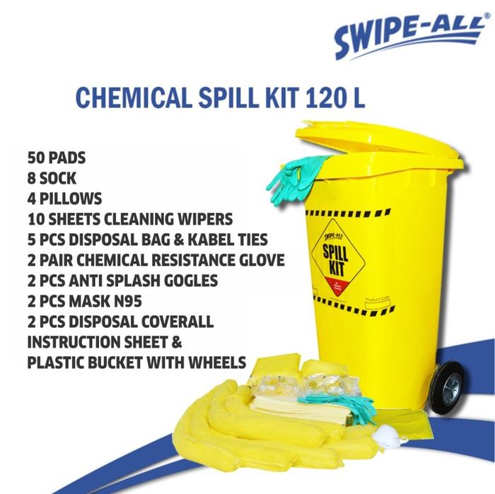 Promo CHEMICAL SPILL KIT 120L SWIPE-ALL C89 Kemasan Box Harga Murah ...