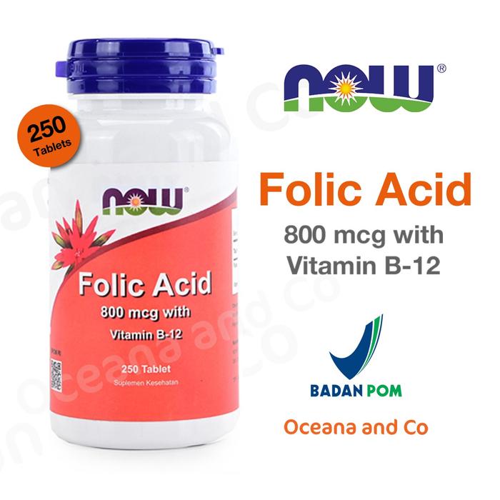 Jual NOW FOLIC ACID 800MCG 250 TABS BPOM - Jakarta Utara - Oceana and ...
