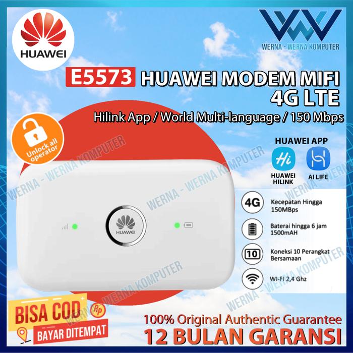 Jual Mifi Modem Huawei E5573 4G LTE WiFi Modem Support All Operator - Jakarta Pusat - Werna ...