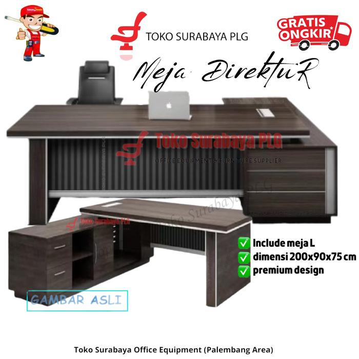 Jual Meja L Direktur Meja Kerja Kantor Meja Belajar Meja Manager ...