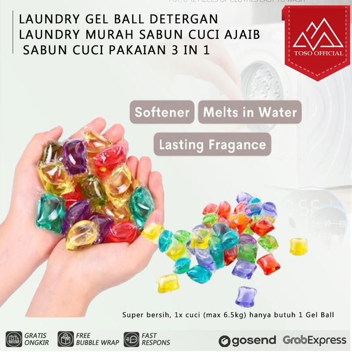 Promo Sabun Cuci Baju Mesin Cuci Detergent Gel Ball Laundry Beads ...