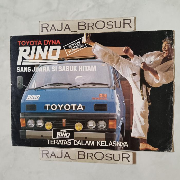 Jual Poster brosur katalog leaflet jadul lawas Toyota Dyna Rino Diesel ...