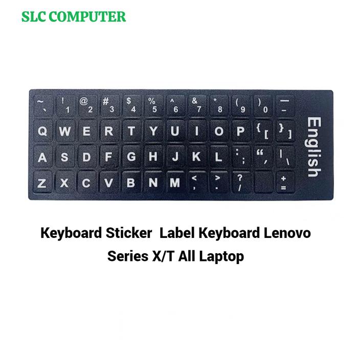 Jual Keyboard Sticker Label Keyboard QWERTY Laptop, Desktop, Computer ...