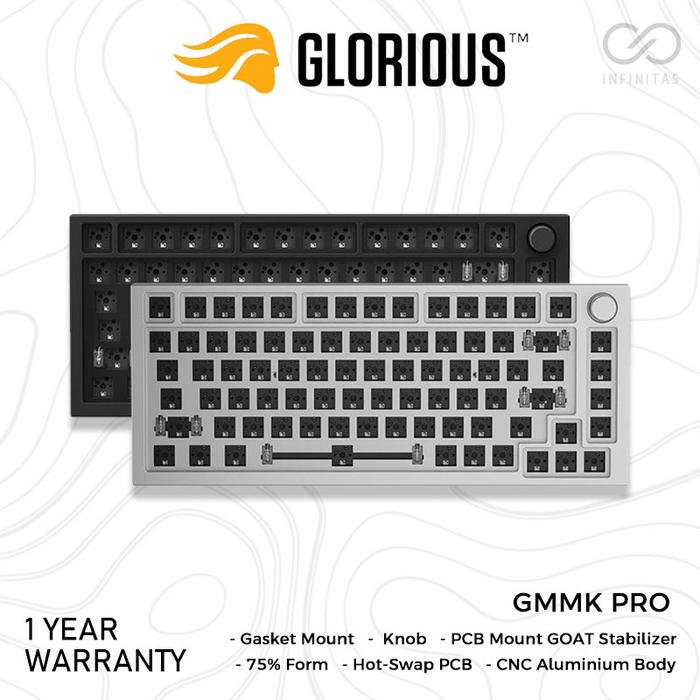 Jual Glorious Gmmk Pro 75% Barebone Mechanical Keyboard Kit - Putih Di ...