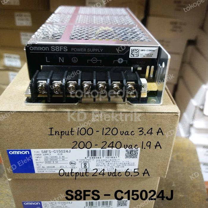 Jual power supply omron 24 vdc 6.5a S8FS-C15024J - Jakarta Pusat - KD Elektrik | Tokopedia