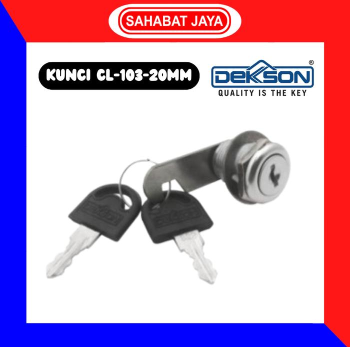 Jual Kunci Laci Dekkson Dekson CL 103 20 mm Cam Lock Camlock Loker Lemari - Kota Surabaya ...