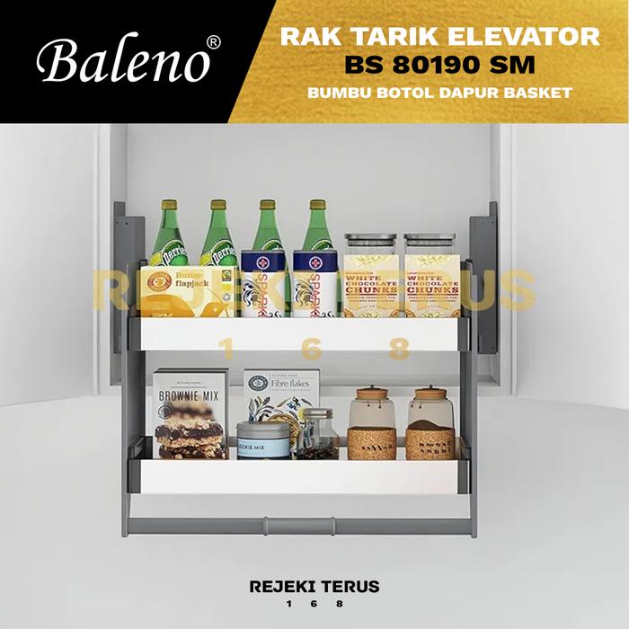 Jual Rak Dapur Tarik Elevator Baleno BS80190 SM Bumbu Botol Basket - Kota Tangerang Selatan ...