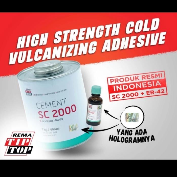 Jual SC4000 Lem conveyor SC2000 (1kg) Black + Hardener Rema Tip Top ...