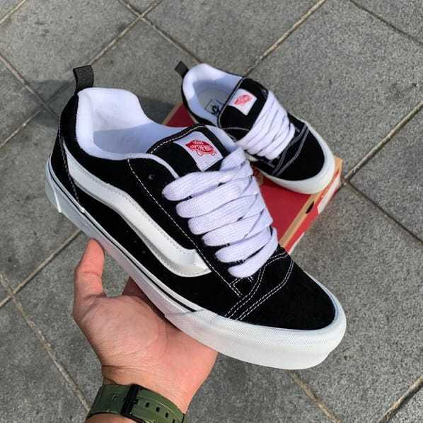 Jual PROMO//Van Knu Old Skool Black White hitam putih PRIA/WANITA ...